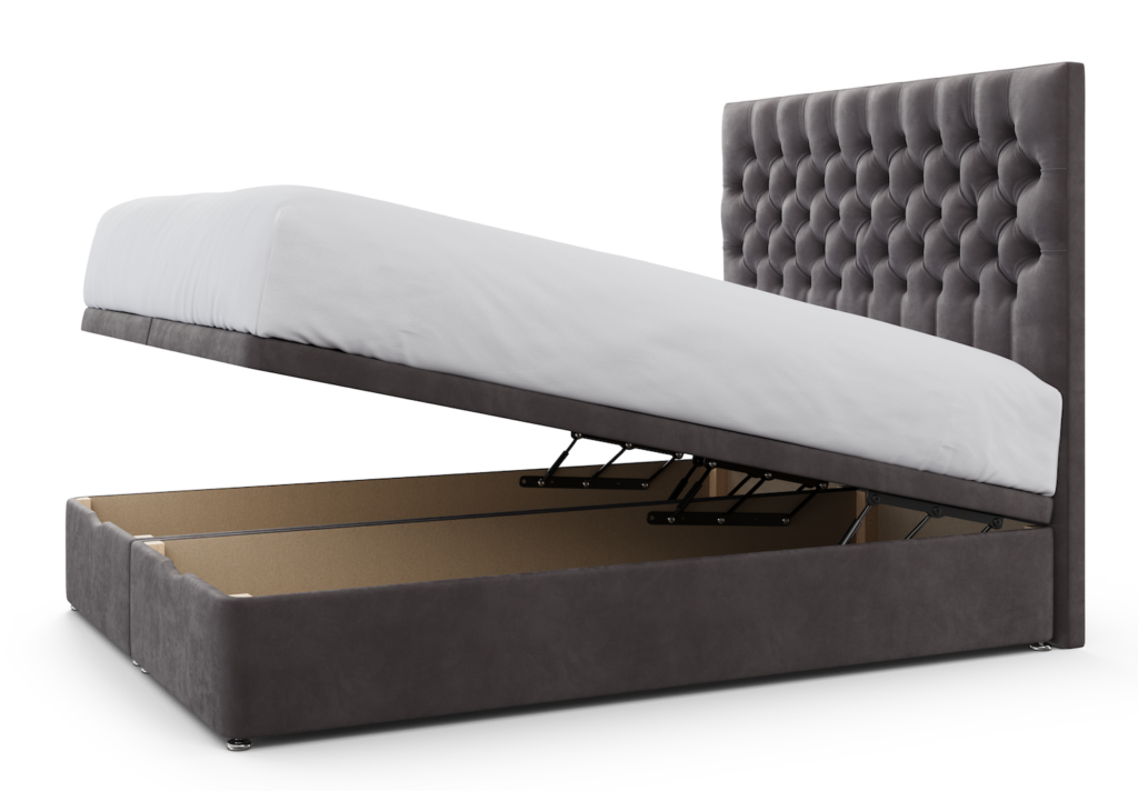Saffron Ottoman Storage Bed Including Headboard - BedWorld Ireland